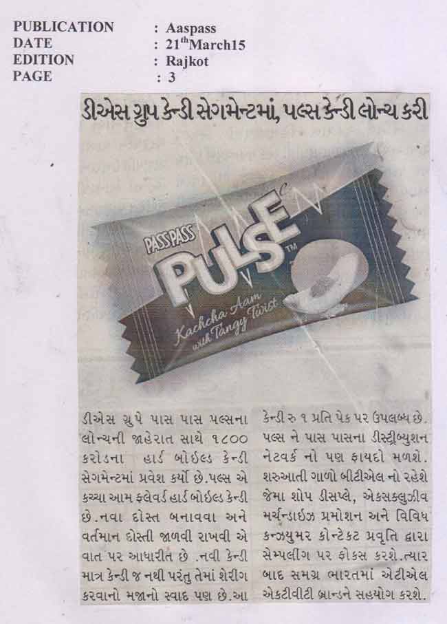 Pass Pass Pulse Candy, Aaspass